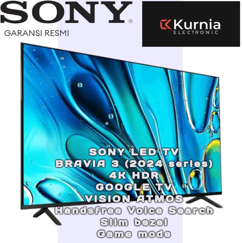 Jual SONY K-65S30 / 65S30 4K GOOGLE TV 65 inch 2024 series | Shopee ...