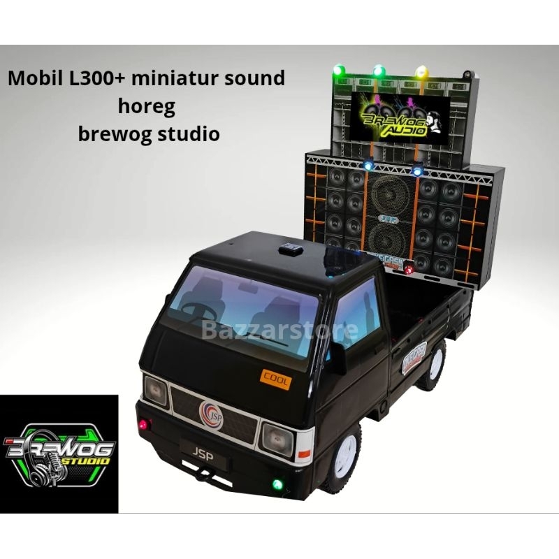 Jual mainan mobil L300+miniatur sound system karnaval sound horeg ...