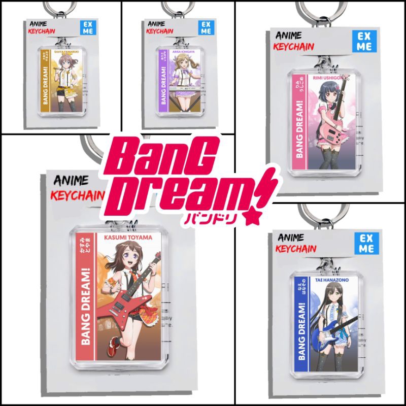 Jual Gantungan Kunci Bang Dream Poppin Party - Keychain Bang Dream ...