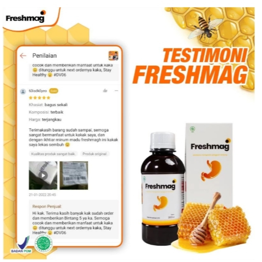 Jual READY MEDAN FRESHMAG MADU MAG ORIGINAL SOLUSI ATASI MASALAH ASAM LAMBUNG GERD INFEKSI ...