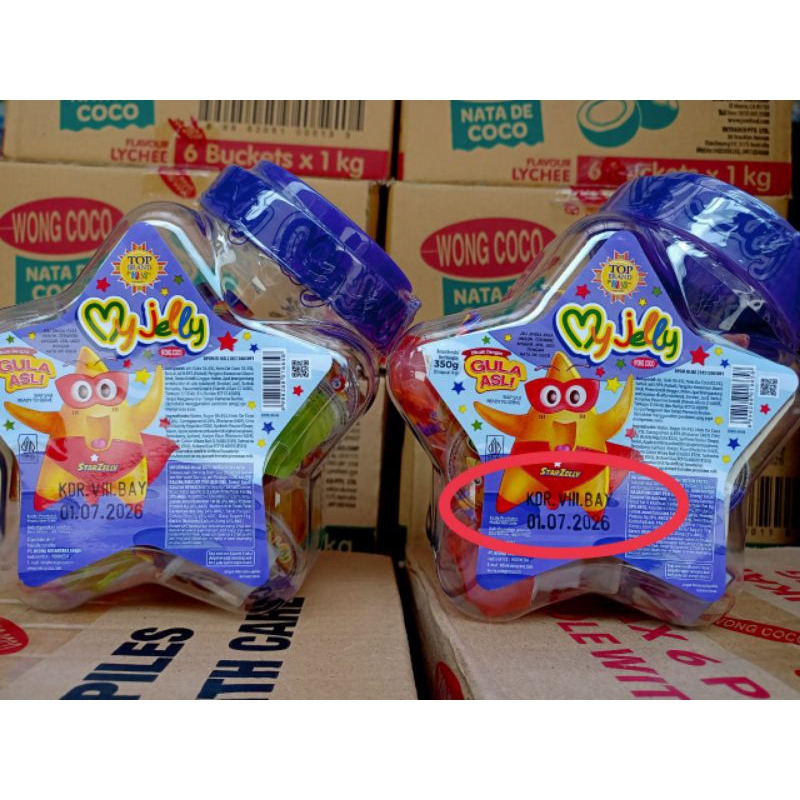 Jual WONG COCO MY JELLY AGAR TOPLES ISI 25PCS | Shopee Indonesia