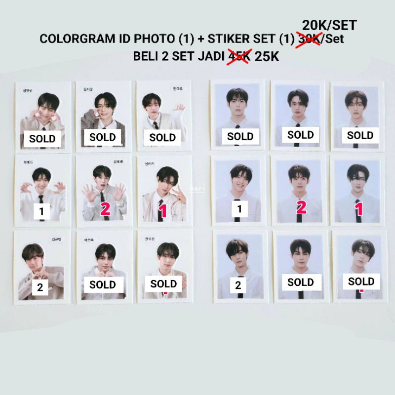 Jual [CEK DESKRIPSI] SHARING BENEFIT COLORGRAM X ZEROBASEONE ZB1 | Shopee Indonesia