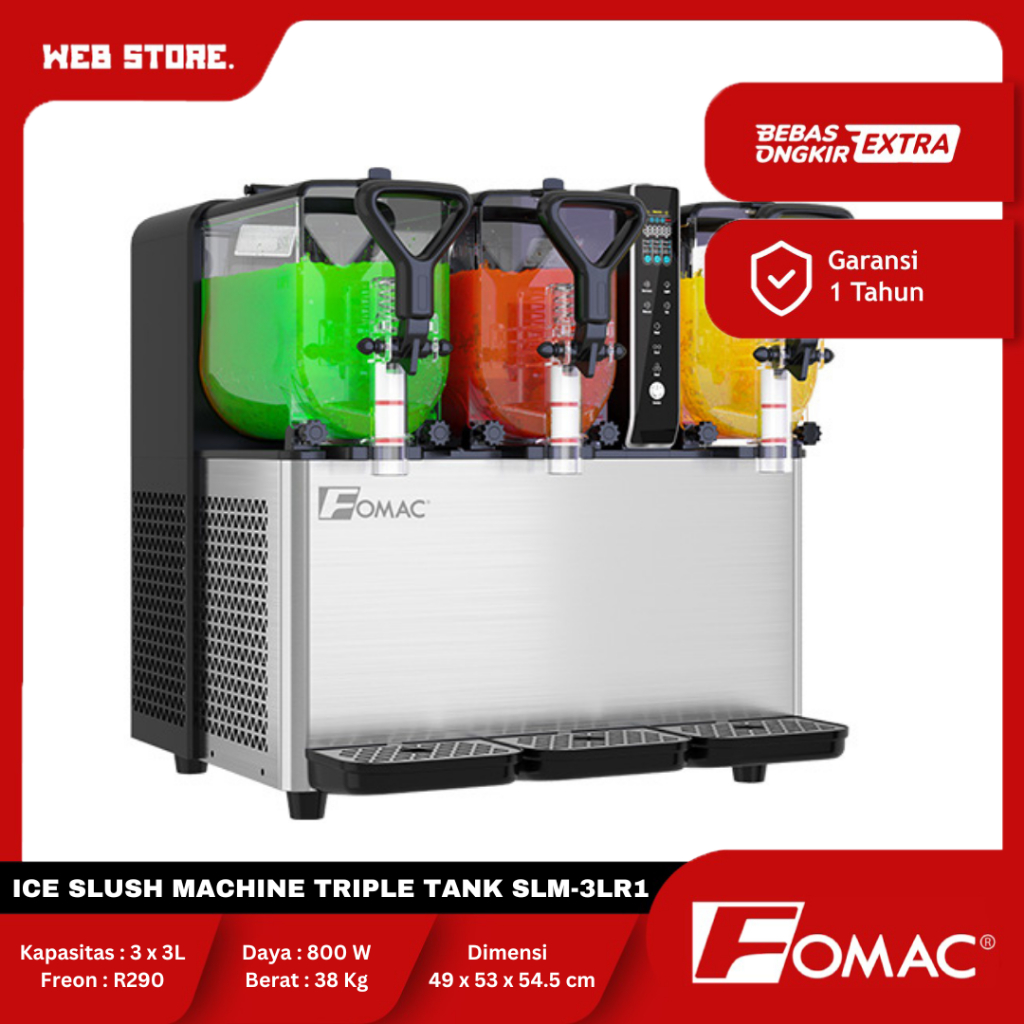 Jual Mesin Pembuat Minuman Es Salju Triple Tank SLM 3LR3 Ice Slush ...