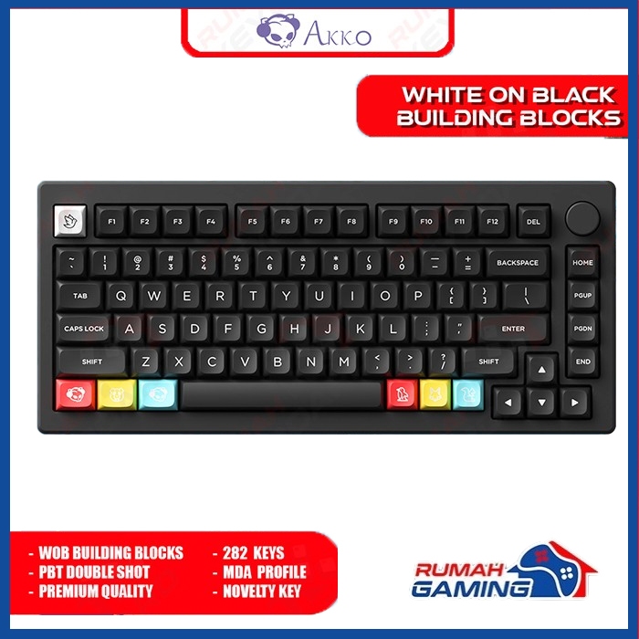 Jual AKKO - WOB - Building - Blocks - MDA - PBT Keycap - Keycap Keycaps ...