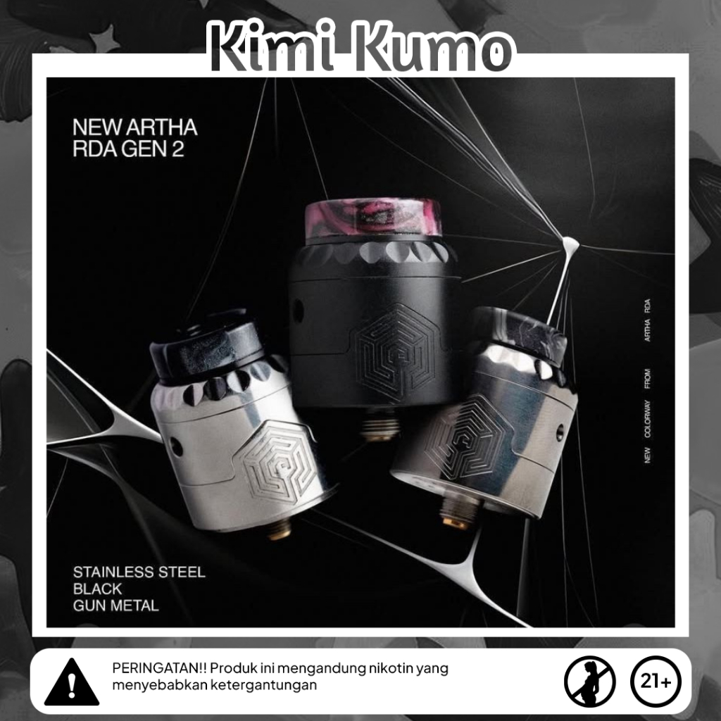 Jual RDA 24MM ARTHA GEN 2 AUTHENTIC NEW RDA BY ADVKEN X TRML | Shopee Indonesia