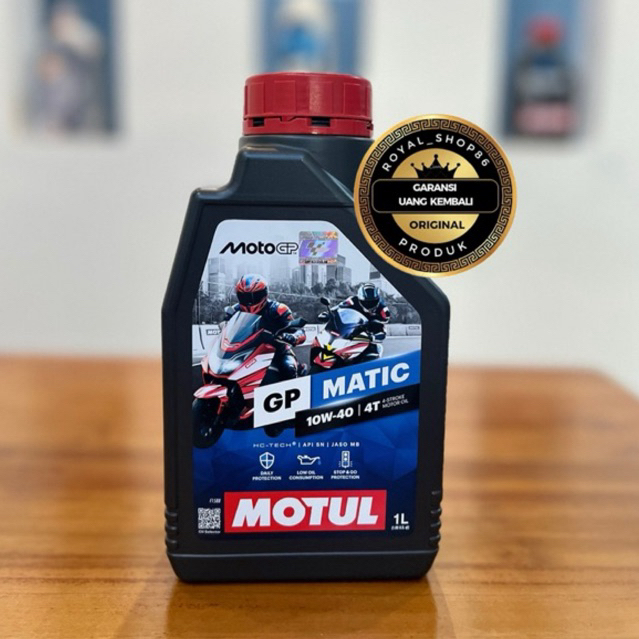 Jual OLI MOTUL GP MATIC SAE 10W-40 1 LITER ORIGINAL OLI NMAX LEXI AEROX PCX VARIO ADV ORIGINAL ...