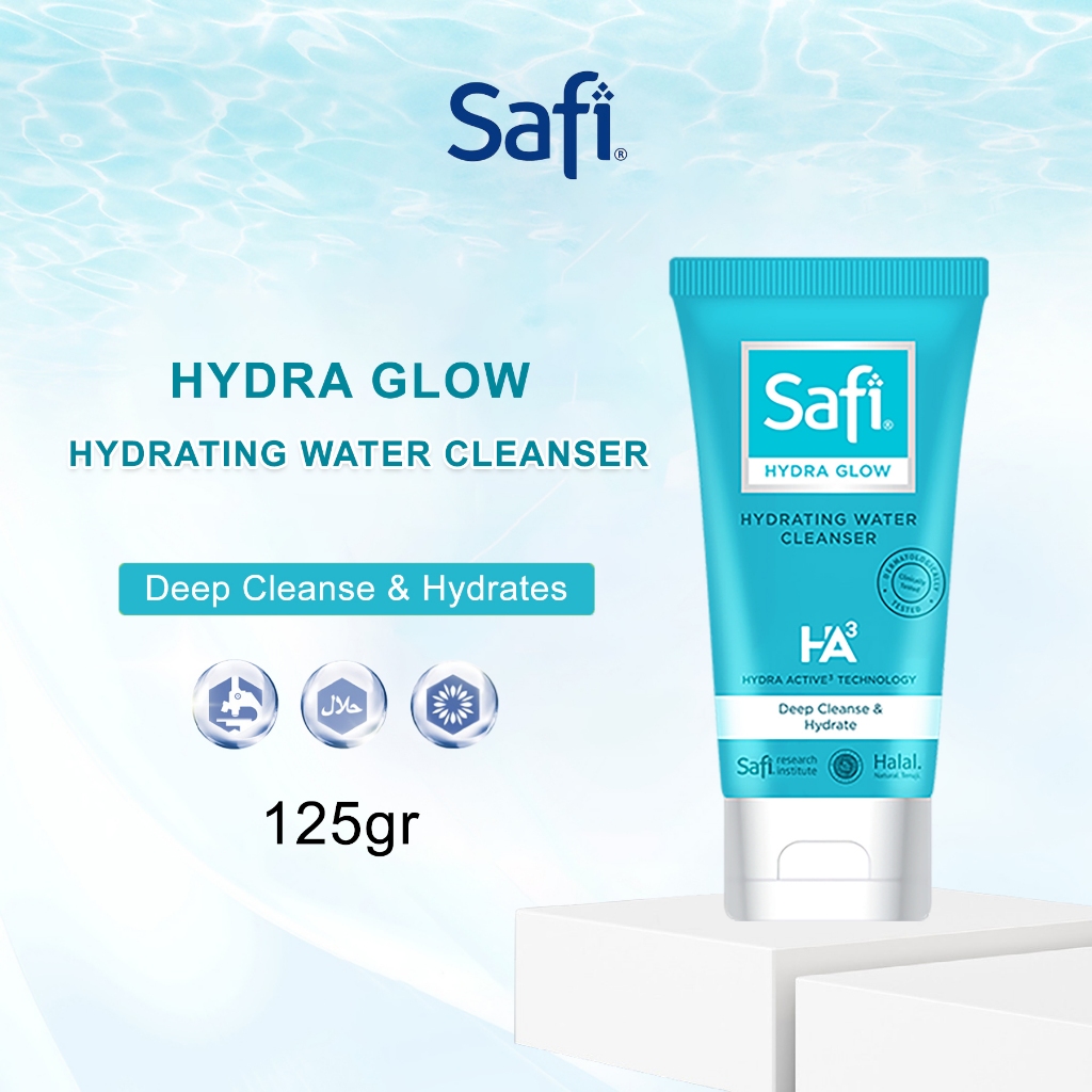 Jual Safi Hydra Glow Hydrating Water Cleanser 125gr - Pembersih Wajah ...