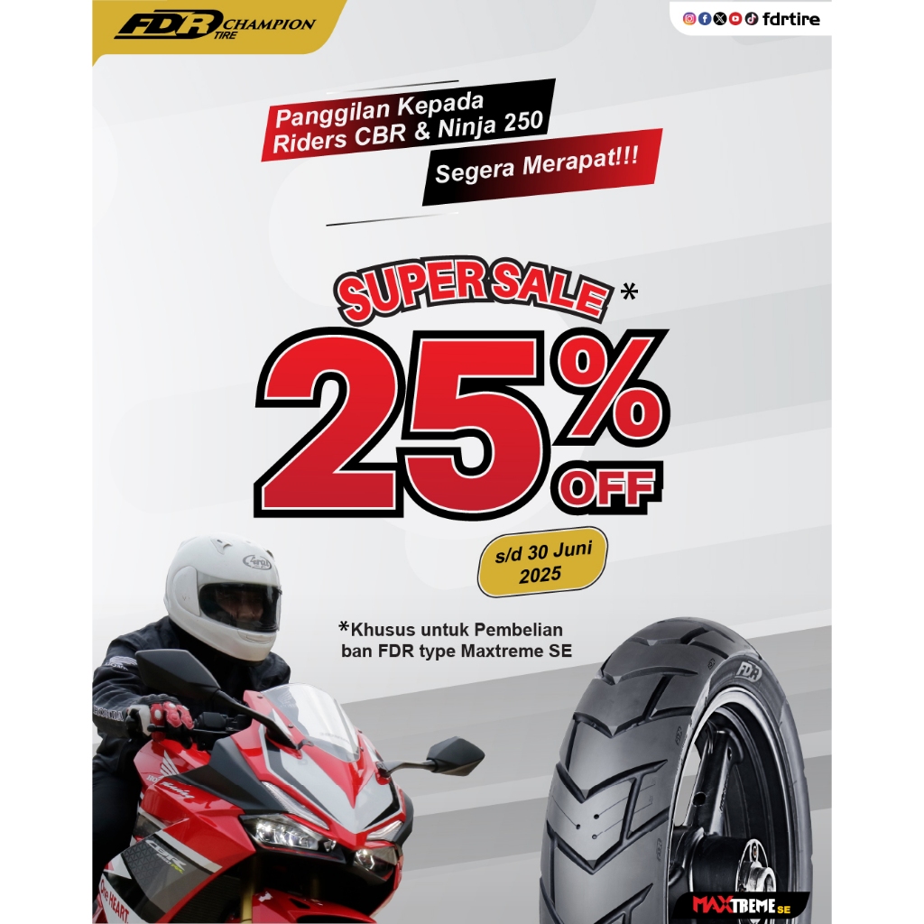 Jual Ban FDR MAXTREME SE Ring 17 Tubeless | Shopee Indonesia