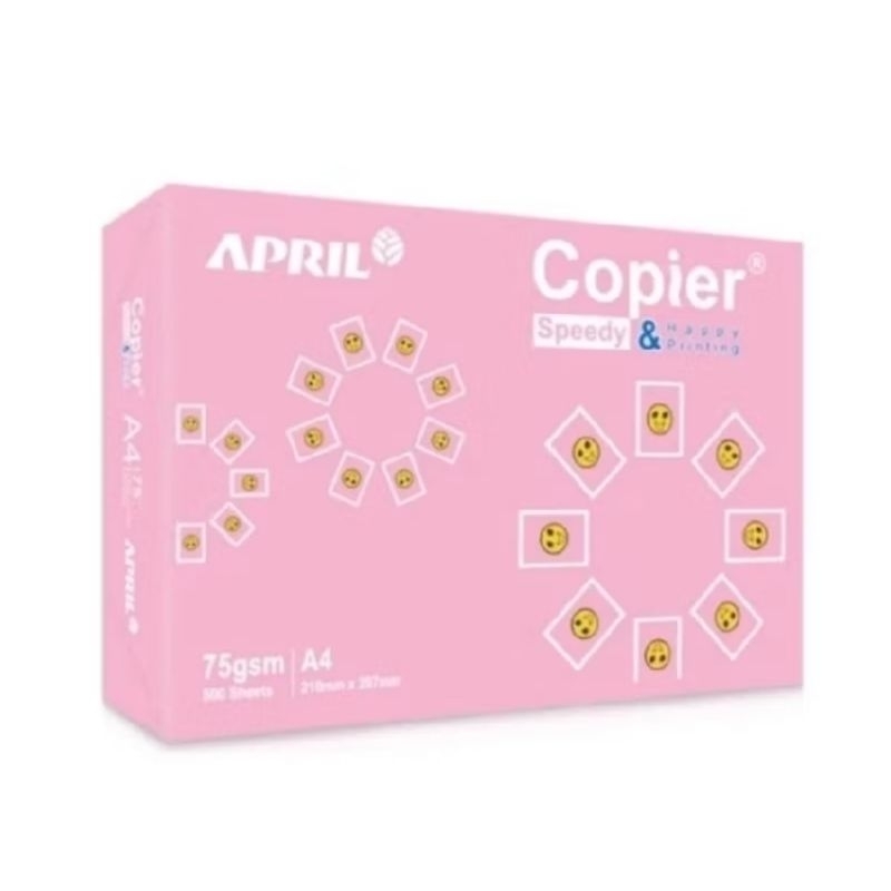 Jual kertas A4 75 Gsm Isi 1 kotak 5 rim merek April khusus pengiriman ...