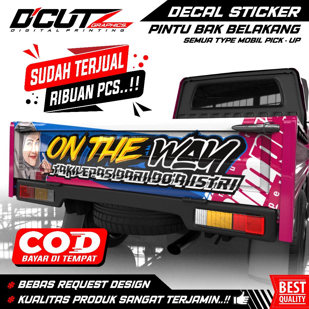 Jual Sticker Pintu Belakang Pick Up L300, Mega Carry, Futura, T120ss ...