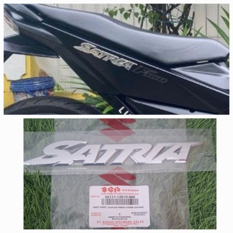 Jual Logo Emblem Stiker Tulisan Timbul SATRIA Original SGP | Shopee ...
