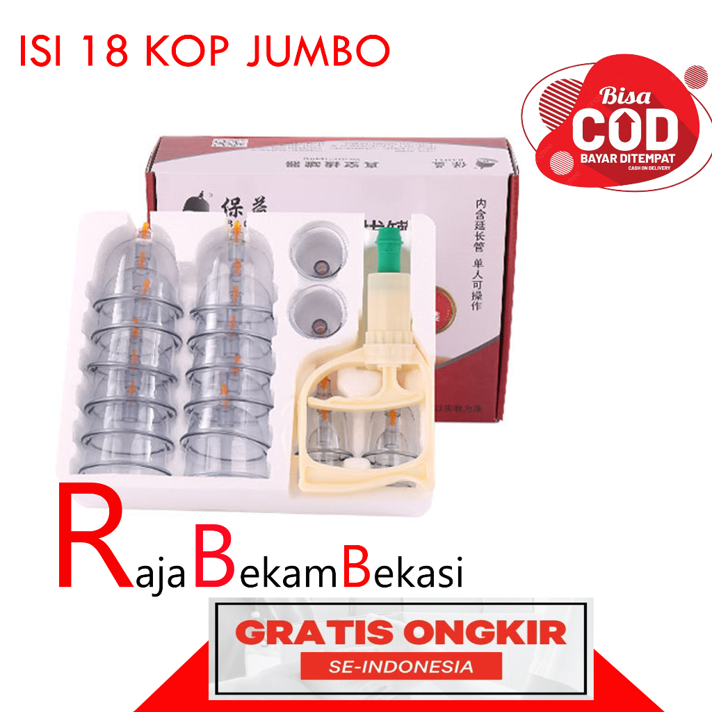 Jual Alat Bekam isi 18 Kop Baoyi Kop Tebal Kualiatas Bagus - Set Bekam ...