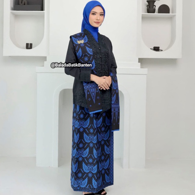 Jual Setelan Kebaya Encim Premium dan Rok Batik Baduy Tapak Kebo Khas ...