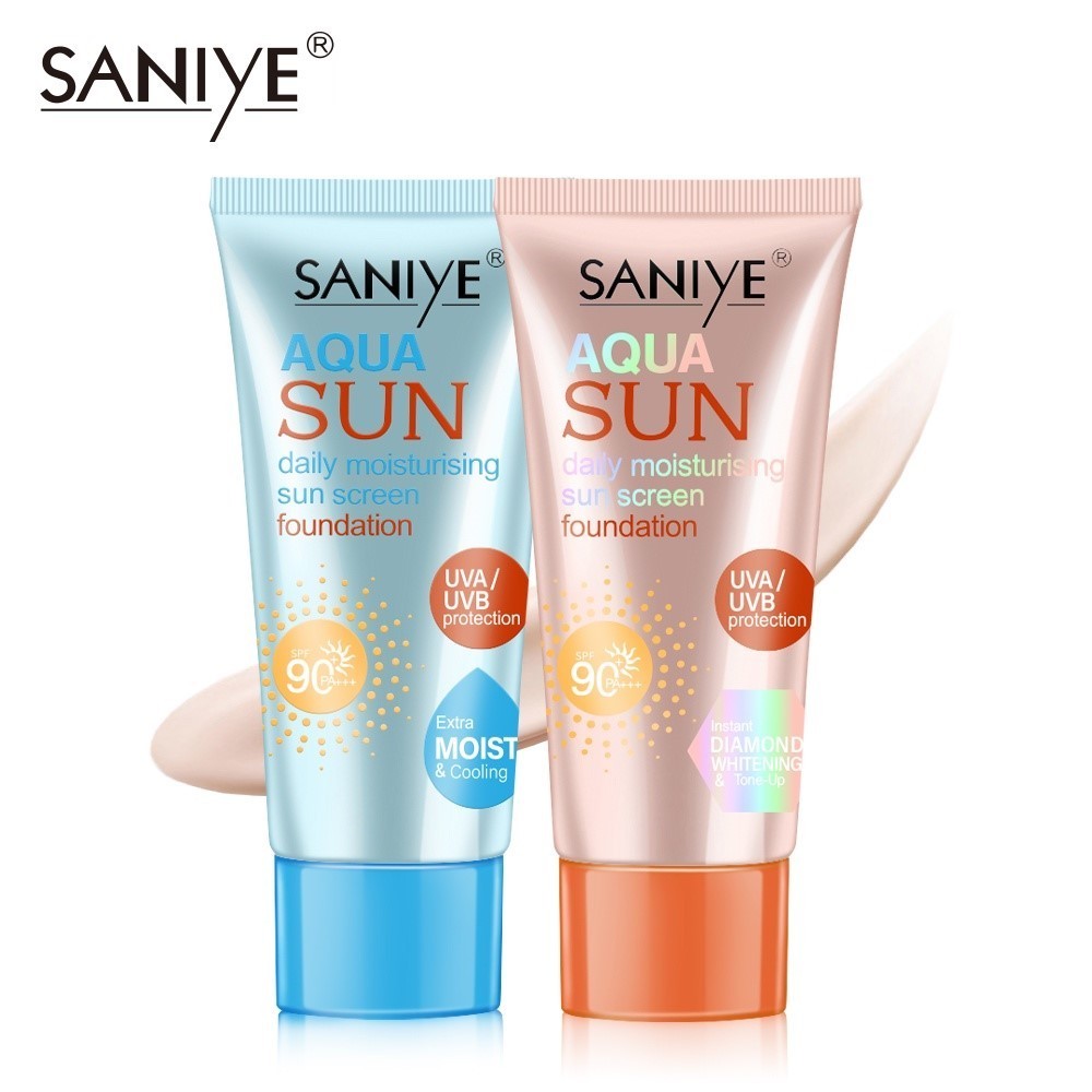 Jual [BPOM] SANIYE SUNSCREEN SERIES | AQUA SUN SPF50 | COLLAGEN | UV ...