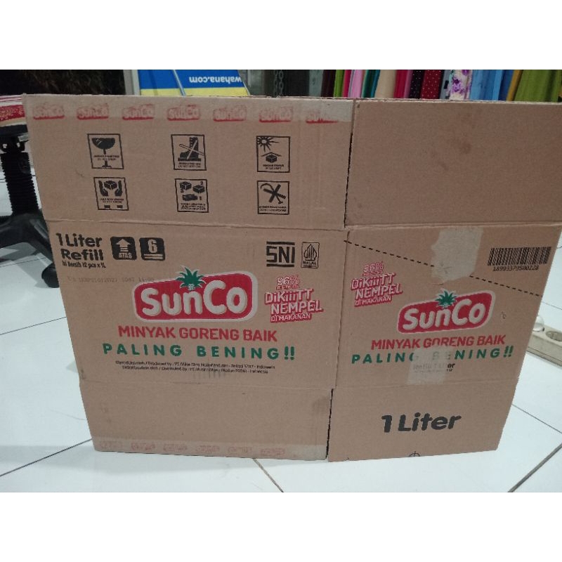 Jual kardus Tebal bekas khusus Minyak Sunco | Shopee Indonesia