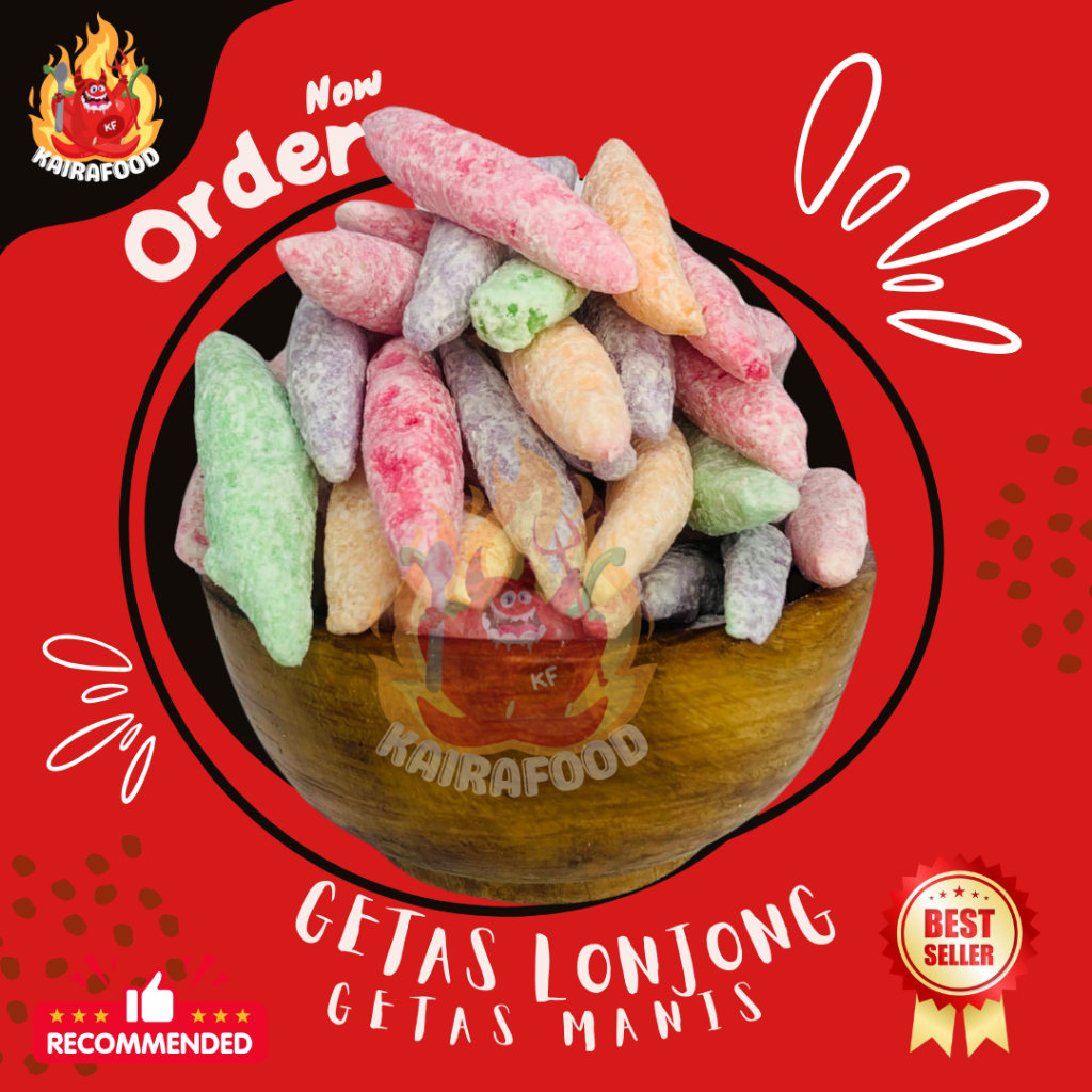 Jual JAJANAN GETAS MANIS KERING PANJANG DAN DONAT WARNA WARNI | Shopee ...