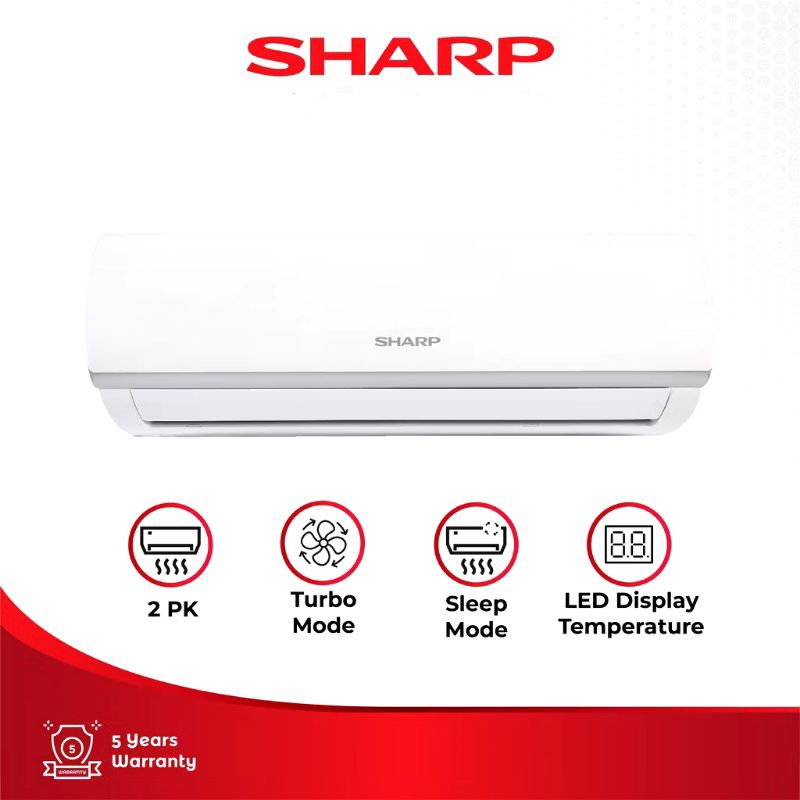Jual SHARP AC 2 PK Standard AH-A18ZCY | Shopee Indonesia
