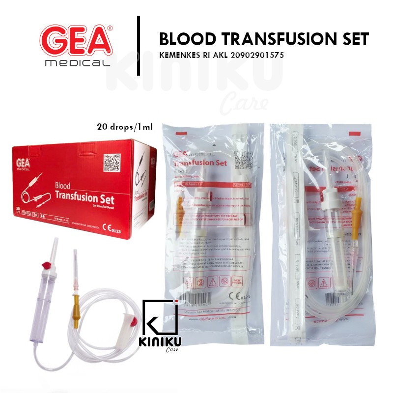 Jual 1 BOX isi 50pcs -Blood Transfusion Set GEA - Blood Set - Set ...