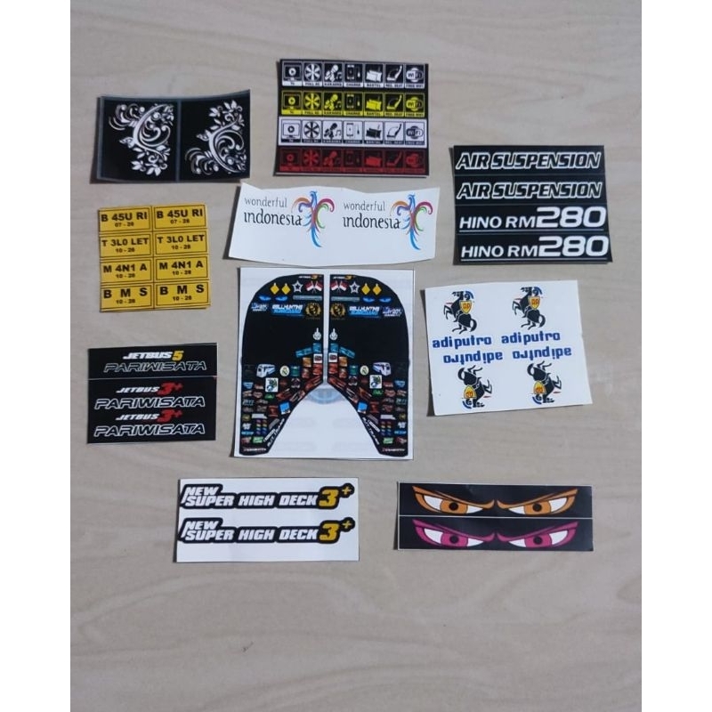 Jual Stiker paket kaca samping depan miniatur bus | Shopee Indonesia