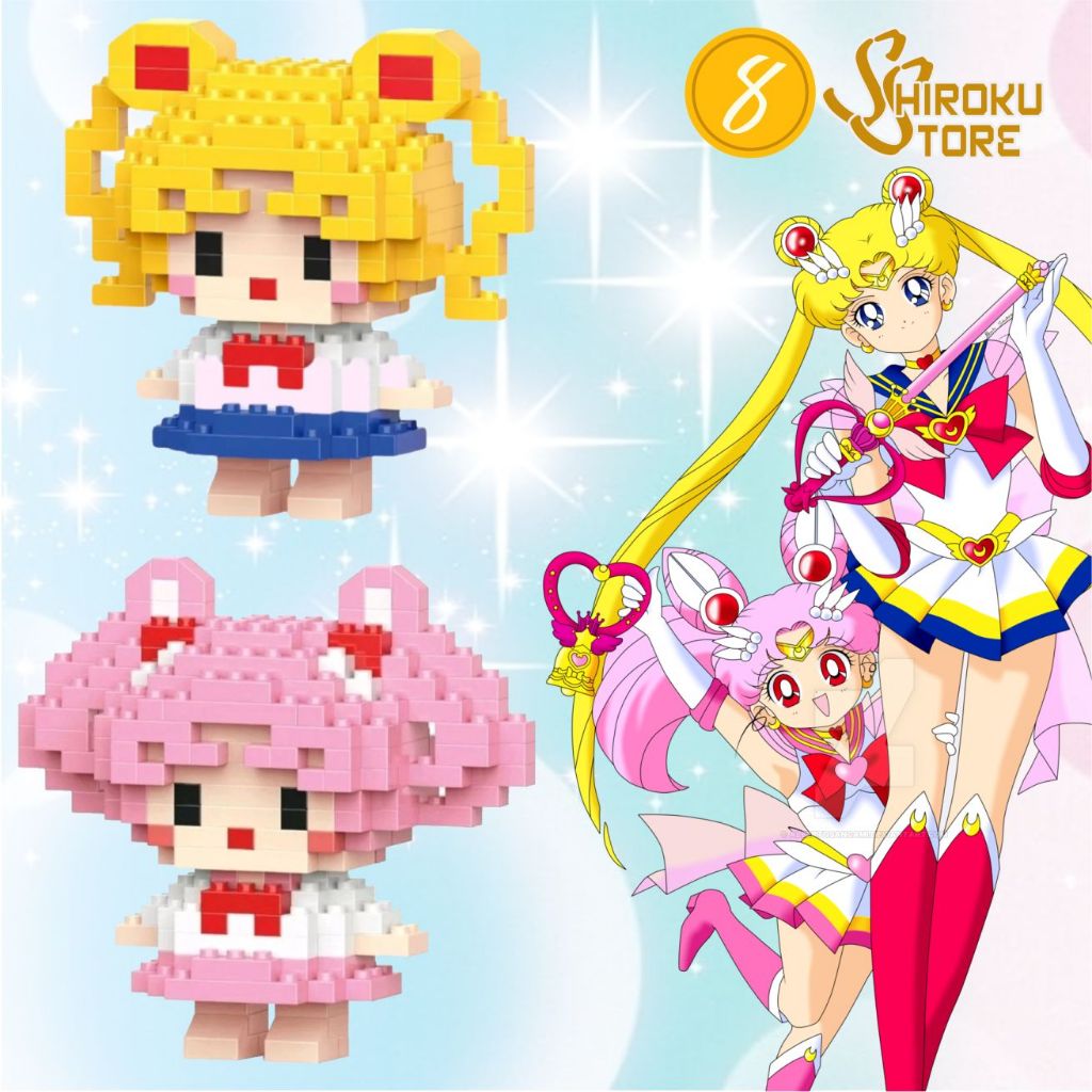 Jual Sailor Moon Brick Figure/ Mainan Balok Model Karakter Kartun Anime ...