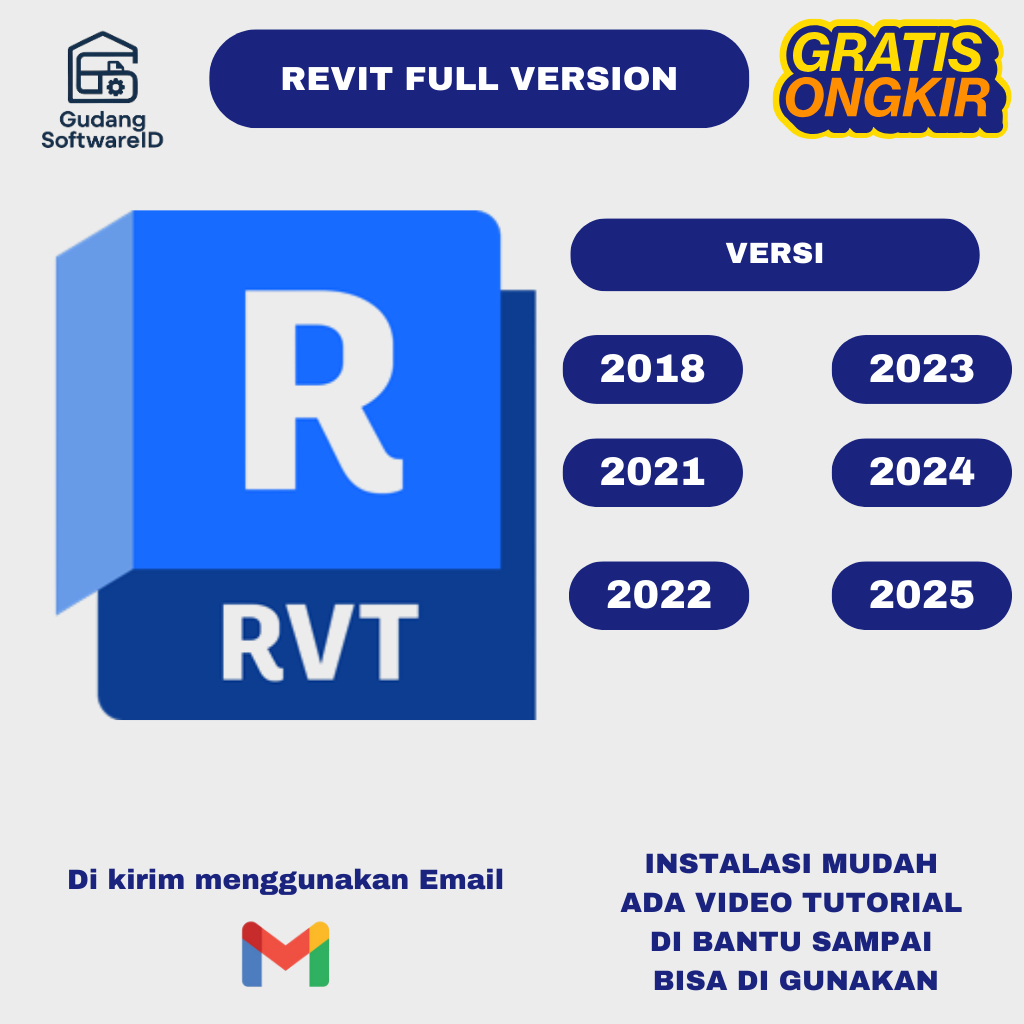 Jual REVIT PRO VERSI 2025 2024 2023 2022 2021 2018 PERMANENT ( WINDOWS ...