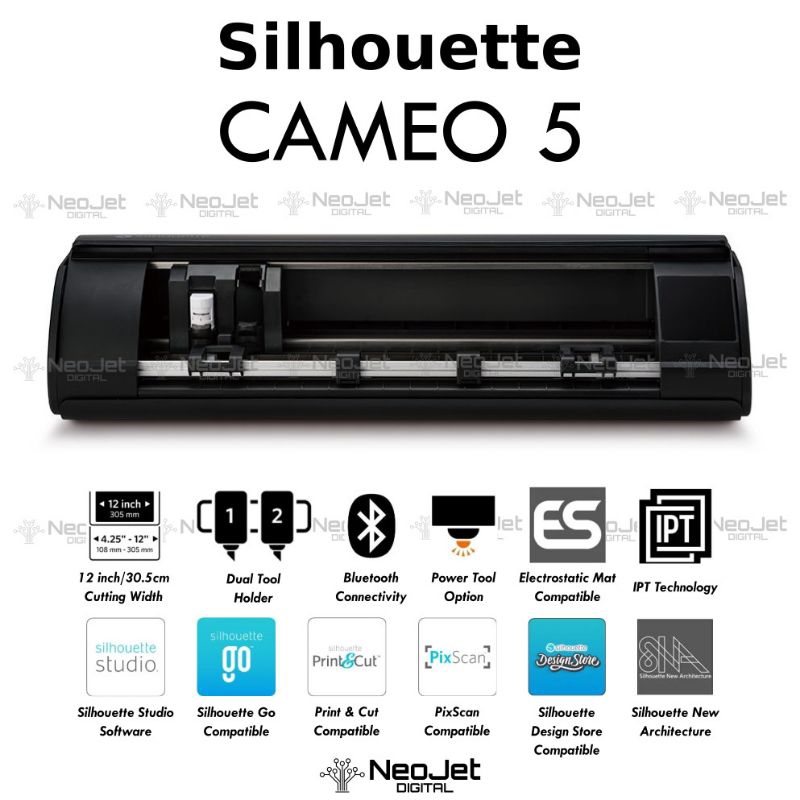 Jual Mesin Cutting Sticker Silhouette Cameo 5 Silhouette Bonus Connect ...