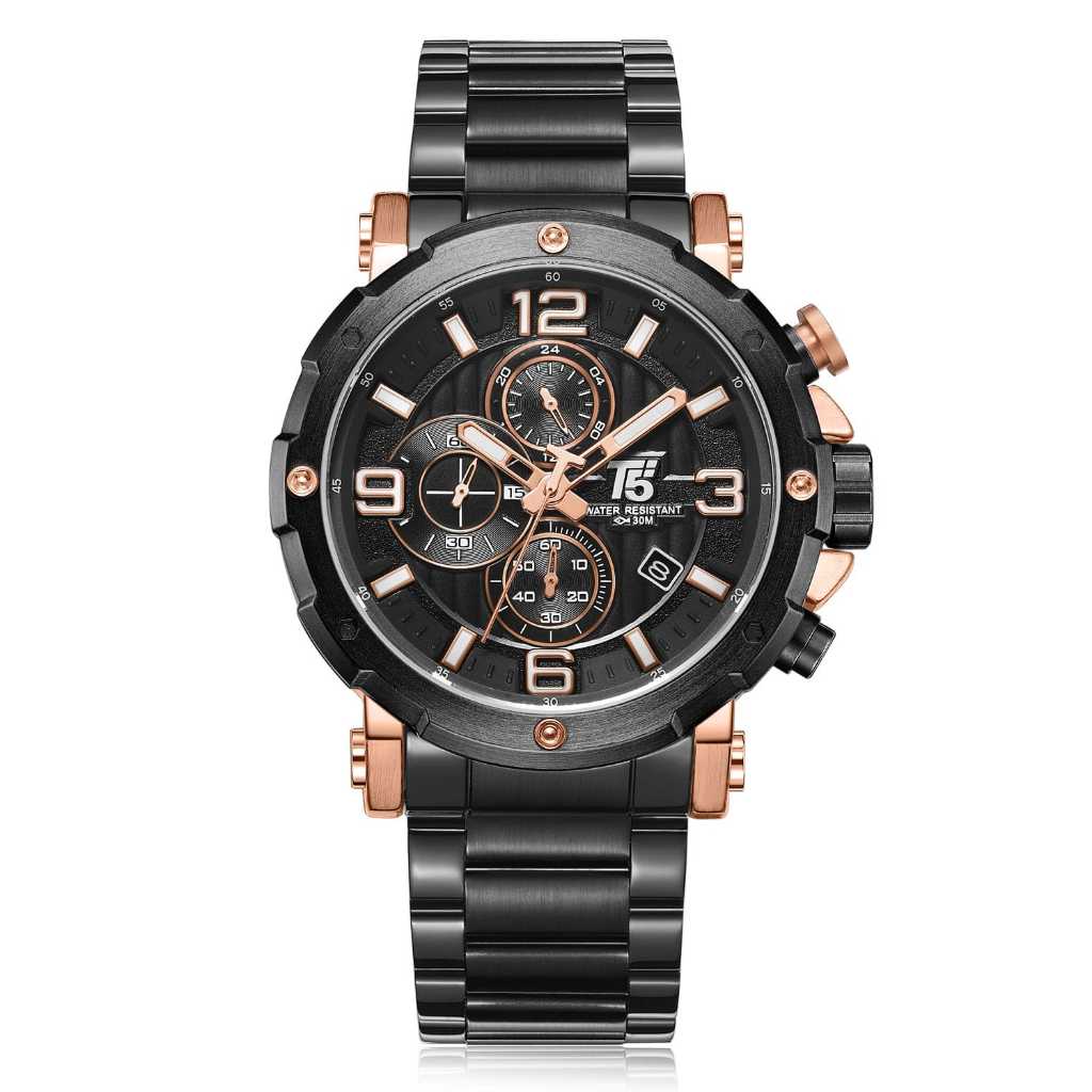 Jual Jam Tangan Pria T5 H 3640G / T5 3640 Original, Body dan Rantai all ...