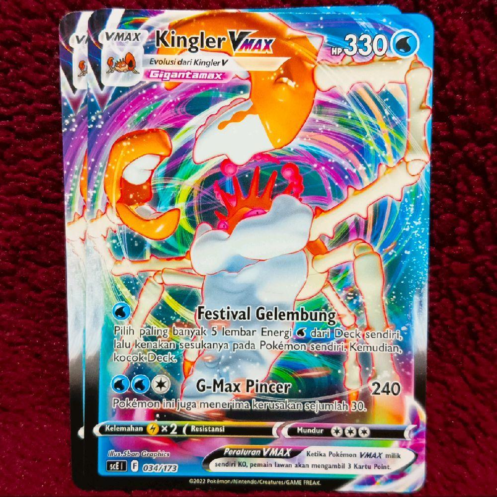 Jual Kingler VMAX v max TD sce 034/173 - Pokemon TCG Indonesia | Shopee ...