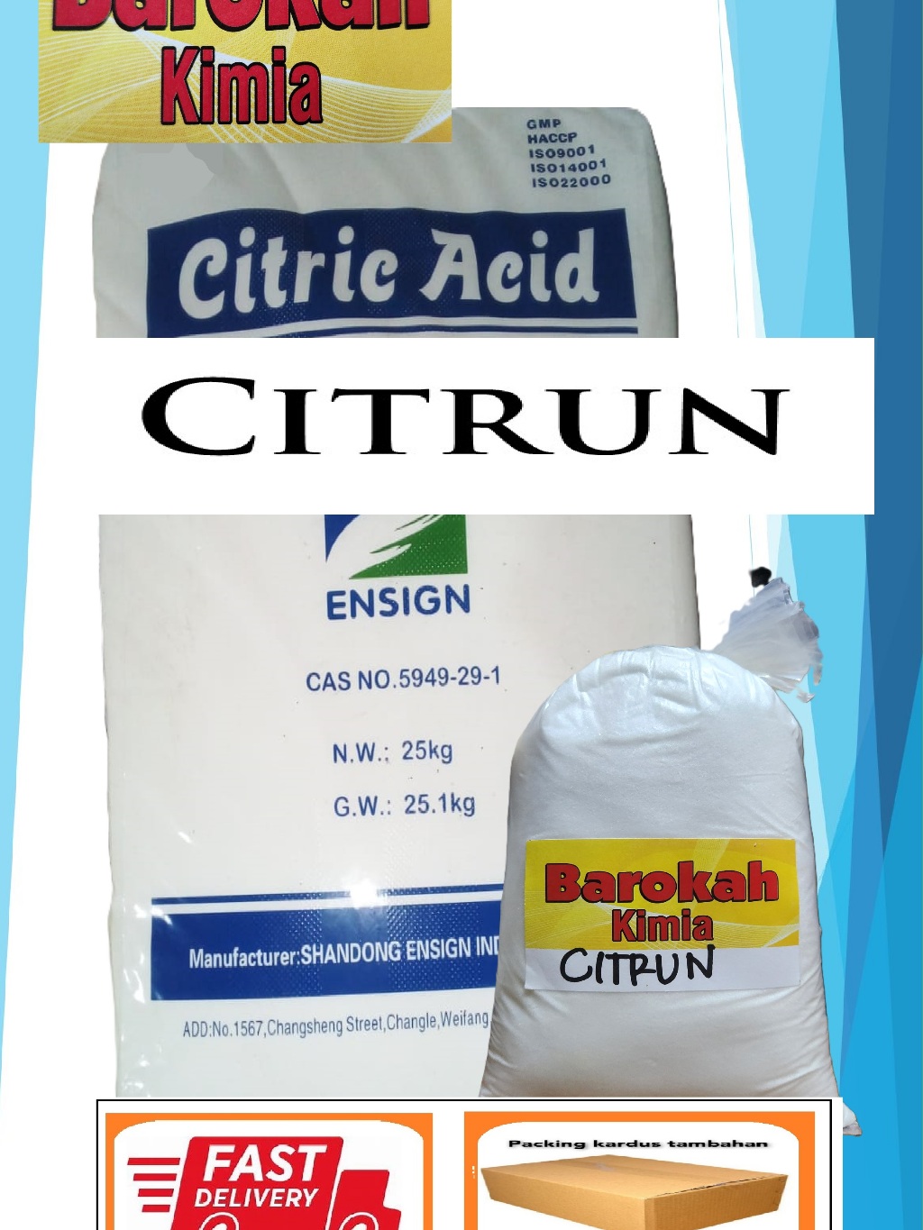 Jual Citrun acid /citric acid /asam sitrat 1 kg | Shopee Indonesia