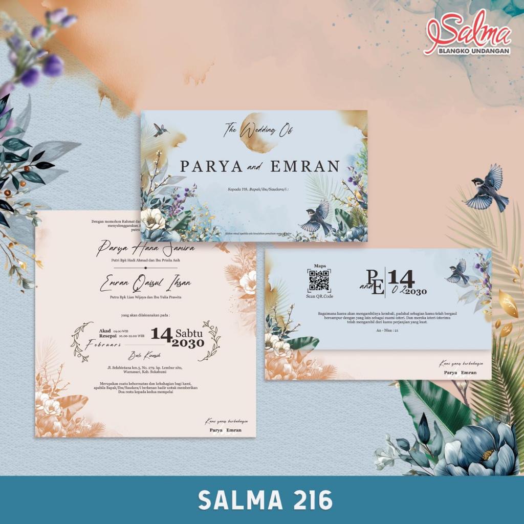 Jual Blangko Undangan Salma 216 | Blangko Undangan | Undangan Murah | Kertas Undangan Kosong ...