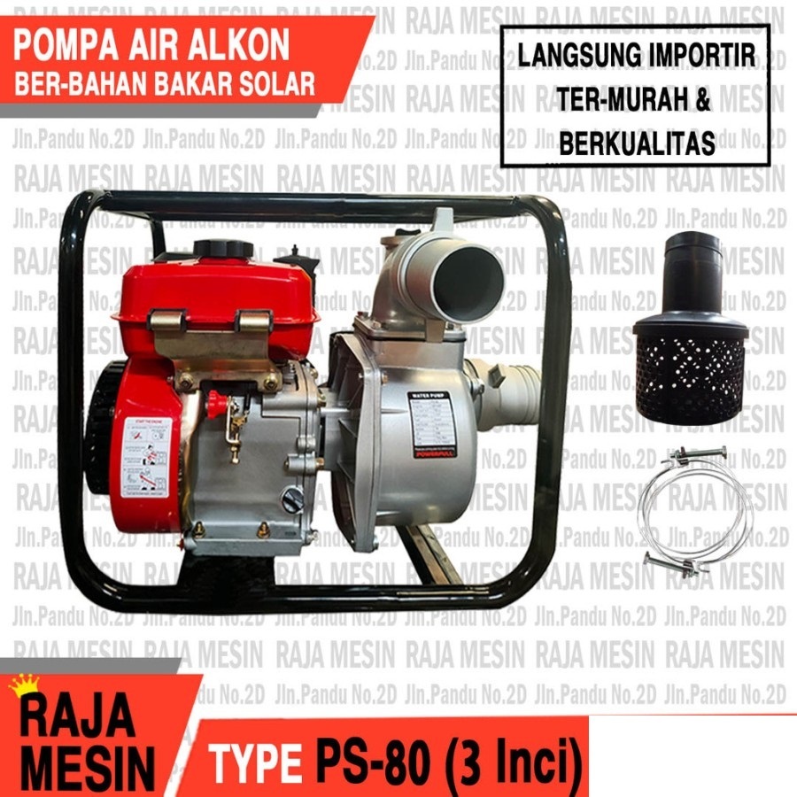 Jual Pompa Air Alkon 3 Inci (Berbahan Bakar Solar) PS-80 Pompa Irigasi ...