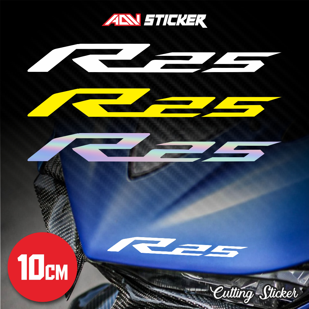 Jual Sticker Cutting Logo YAMAHA R25 | Cutting Sticker Motor Premium ...