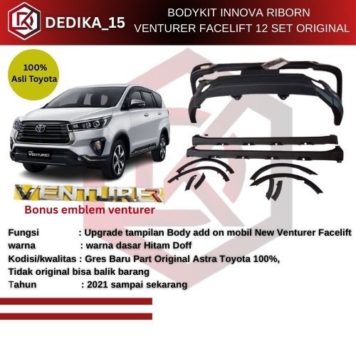 Jual Bodykit Body Innova Reborn New Venturer Komplit Original Toyota ...