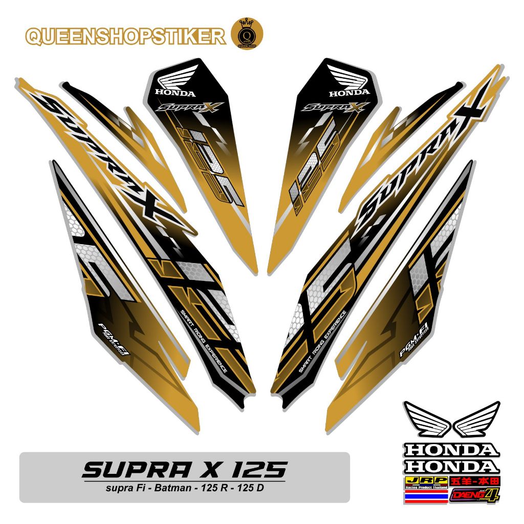 Jual STRIPING SUPRA X 125 R NEW MOTIF 059 STIKER SUPRA X 125 FI ...