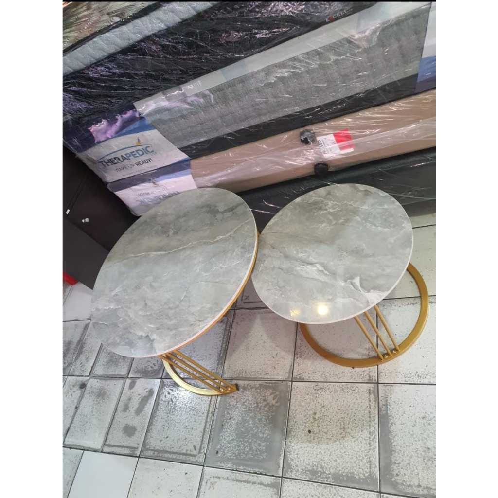 Jual Meja Tamu Bulat Minimalis - Meja Tamu Granit Tebal Import | Shopee ...
