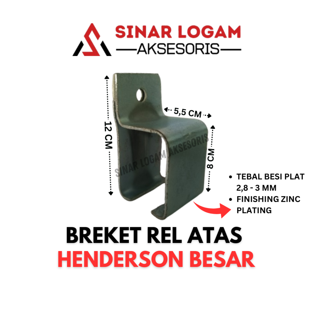 Jual Bracket gantungan rel atas pengunci rel pintu besi pintu lipat ...