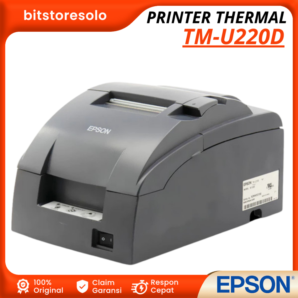 Jual Printer Epson TM-U220D TMU 220D TM U220 Printer Kasir USB LAN Dot Matrix Receipt Printer ...