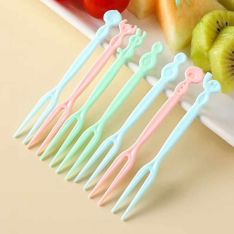 Jual 50pcs Garpu Dessert Plastik Garpu Dessert Kue Garpu Buah Garpu ...