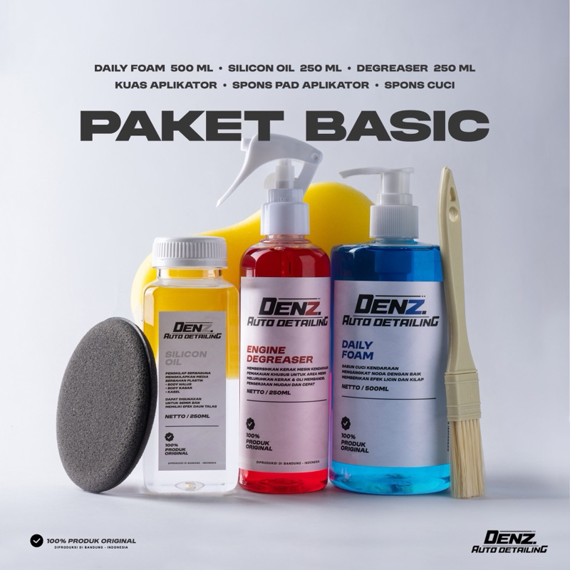 Jual PAKET BASIC ENGINE DEGREASER 250ML + SILICON OIL 250ML+ DAILY FOAM ...