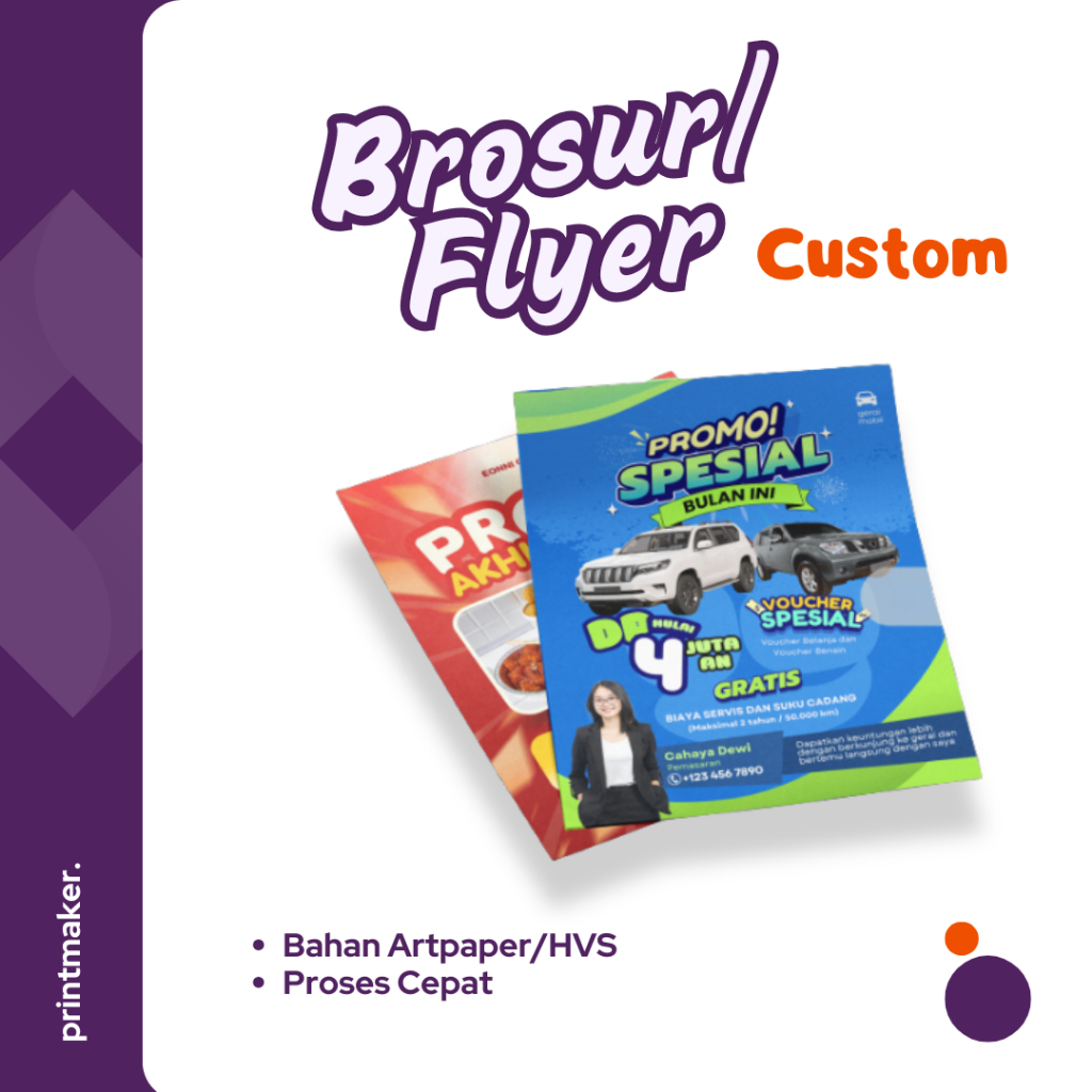 Jual Brosur / Flyer / Katalog / Leaflet / Pamflet ( Custom / A4 / A5 / A6 / DL ) | Shopee Indonesia