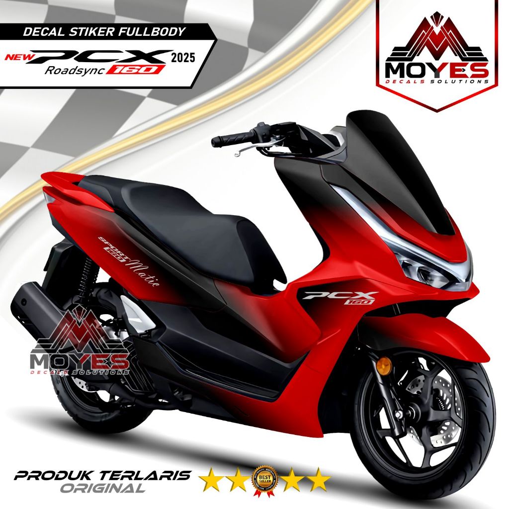 Jual Decal Stiker PCX 160 2025 Motif Gradasi - Dekal Sticker Variasi ...
