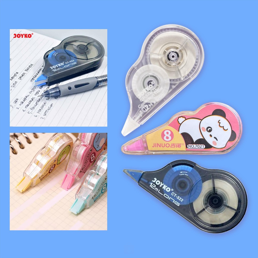 Jual Correction Tape / Pita Koreksi Joyko CT-522 12 M / Tipex Mini ...