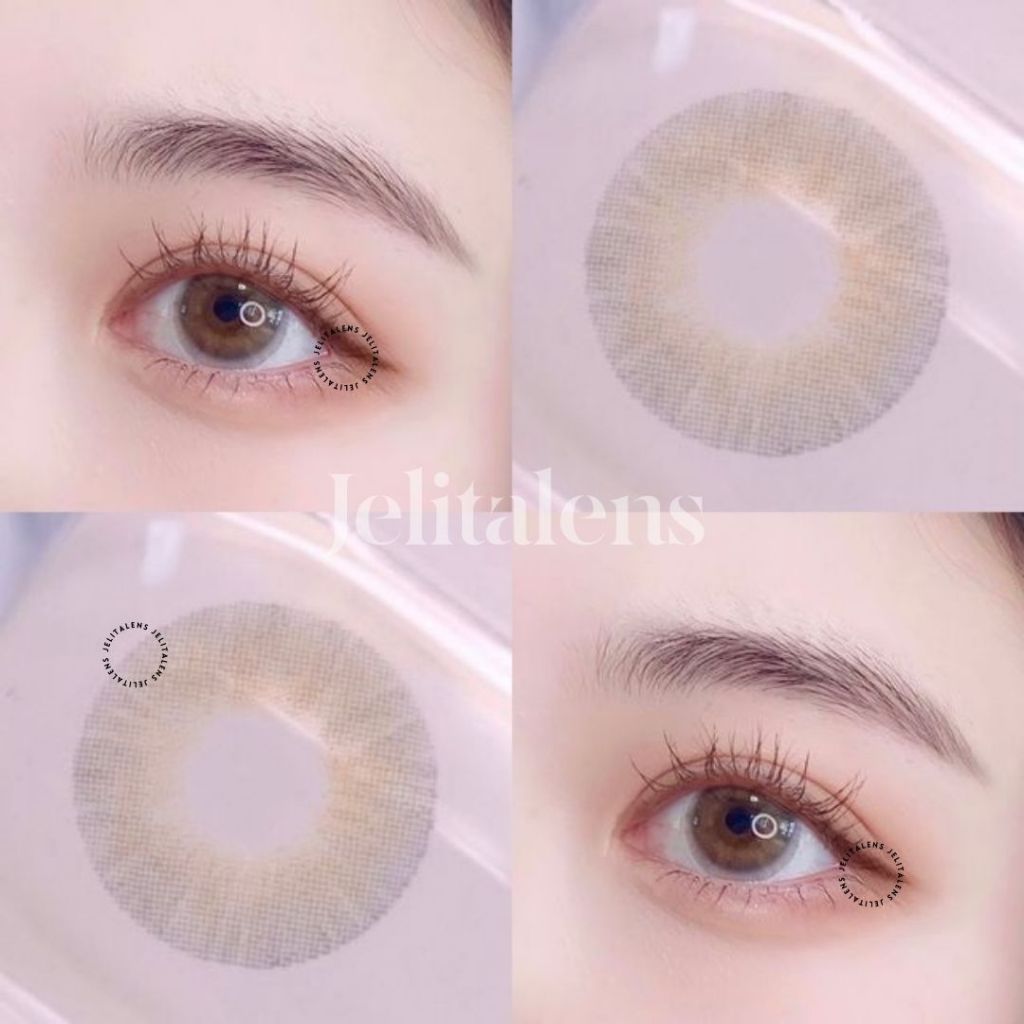 Jual J9 Softlens Abu-Abu Coklat Premium Mata Princess 14,5 MM Normal ...