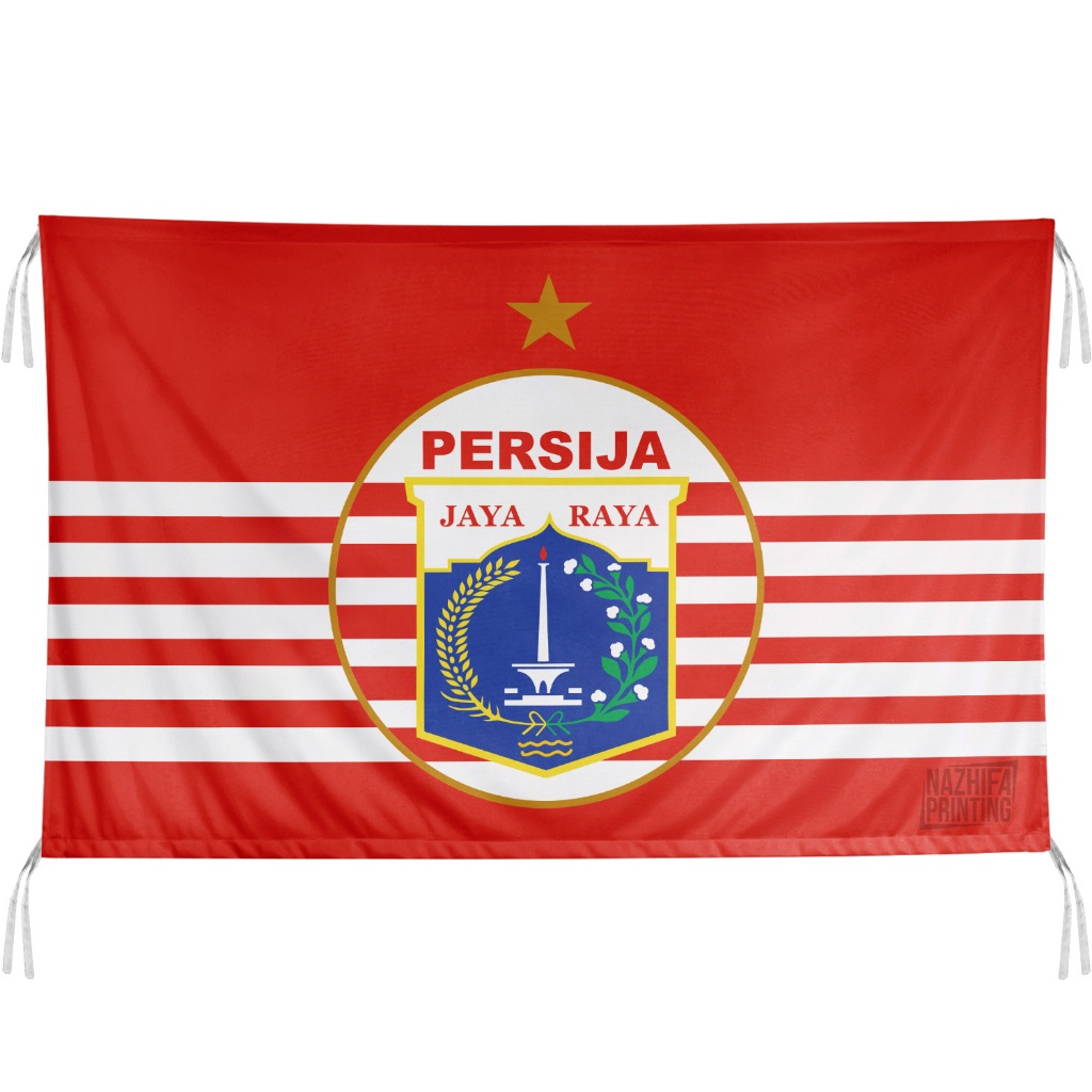 Jual Nazhifa Printing - Bendera Persija Jakarta / Jaya Raya / The Jak ...