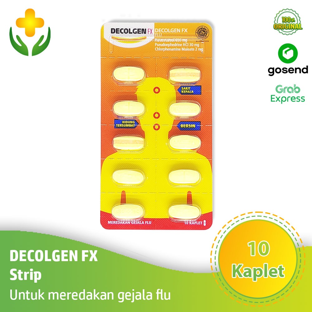 Jual Decolgen FX 1 Blister 10 Kaplet - Obat Flu Demam Pilek Hidung ...