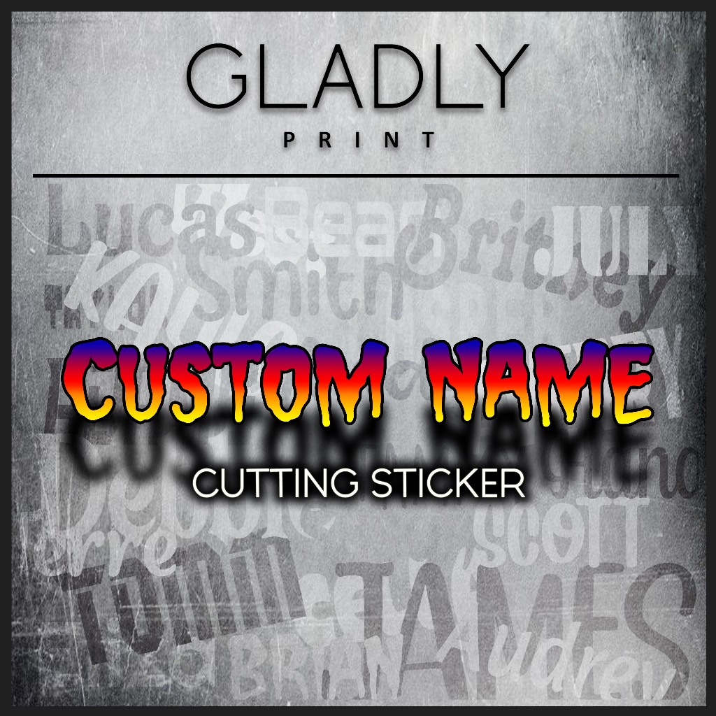 Jual CUTTING STICKER NAMA PART 1 || CUSTOM NAMA DAN TULISAN SATUAN ...