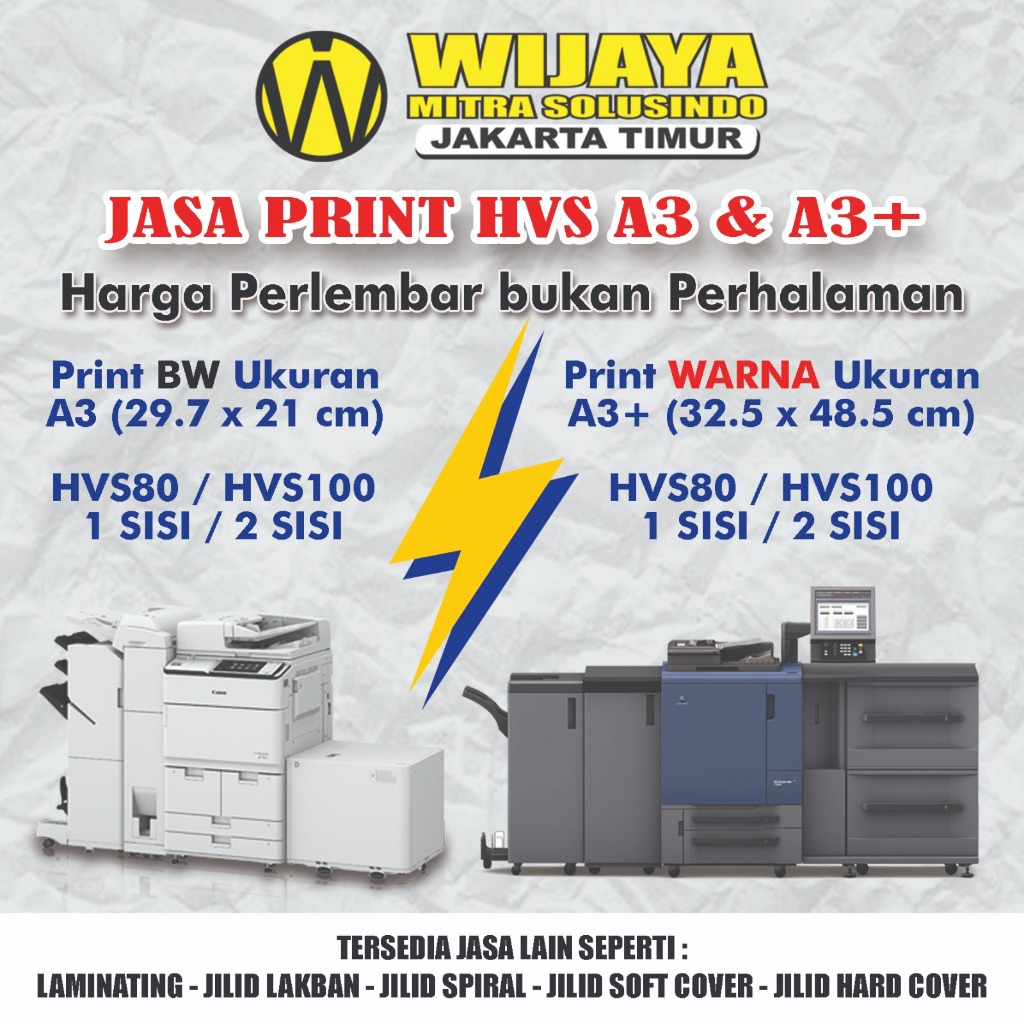 Jual PRINT HVS A3 80GR BW COLOR | Shopee Indonesia