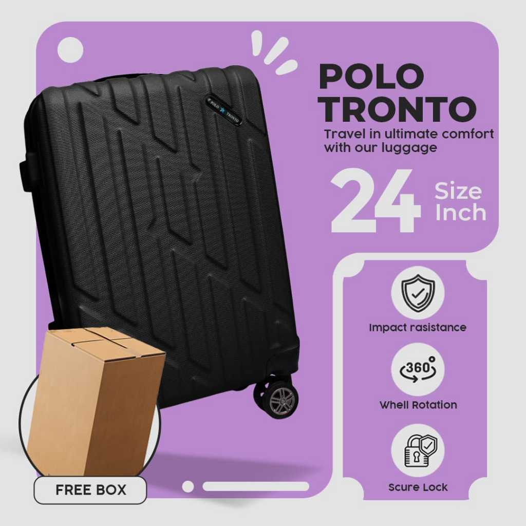 Jual koper 24 inch polo 811 koper fiber koper bagasi koper besar koper ...