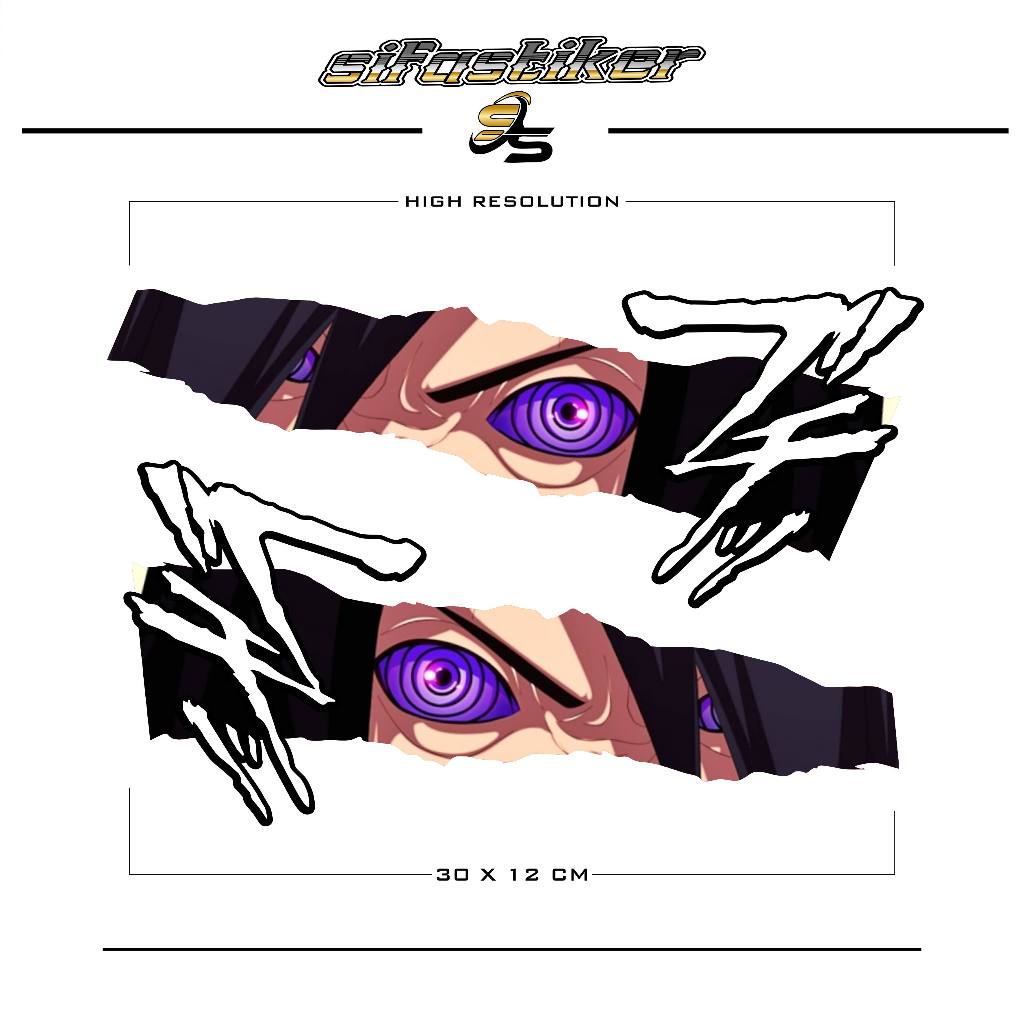 Jual STICKER PRINTCUT MATA ANIME/MOBIL/MOTIF 2 /STIKER/SEMUA JENIS ...