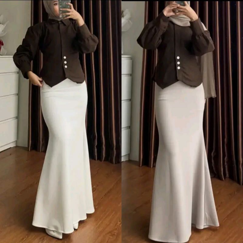 Jual Lunar Mermaid Skirt - Mermaid Skirt - Rok Flare Wanita - Rok ...